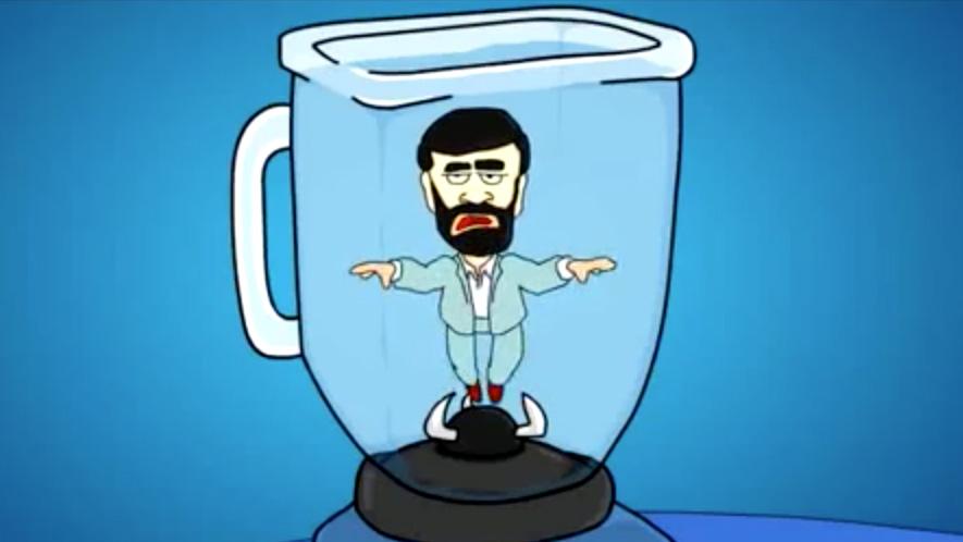 Ahmadinejad In A Blender - Joe Cartoon